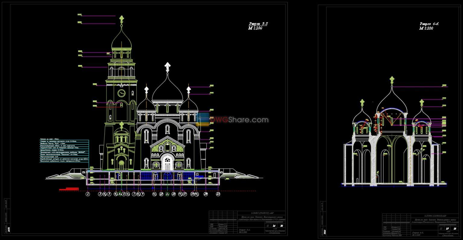 15.Cathedral AutoCAD file free download | Free Cad Blocks, download DWG ...