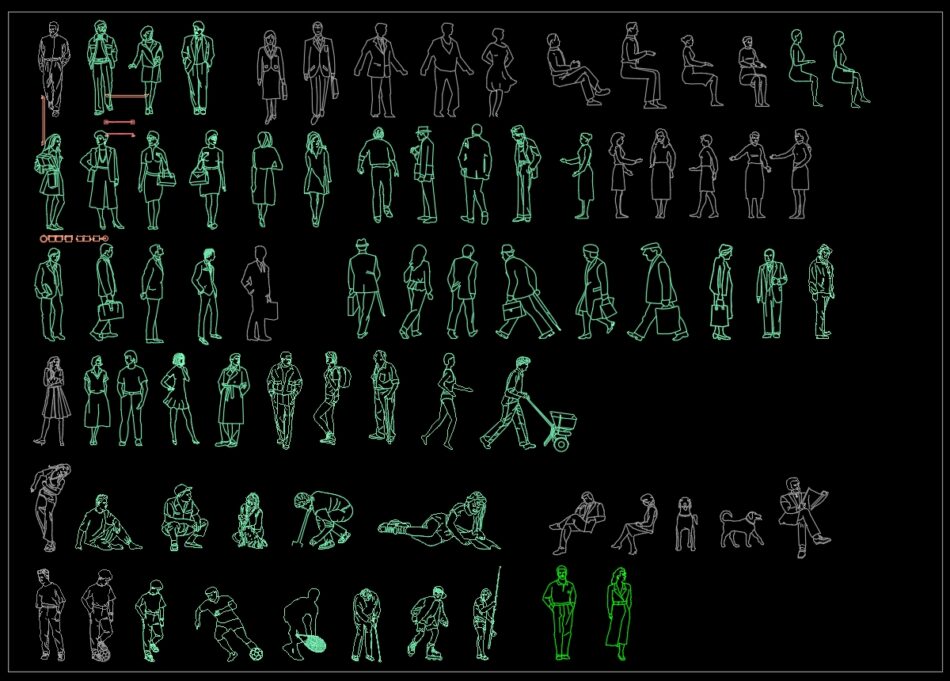 3. People dwg CAD blocks free download | Free Cad Blocks, download DWG ...