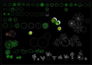 5.Tree in top view AutoCAD blocks free download