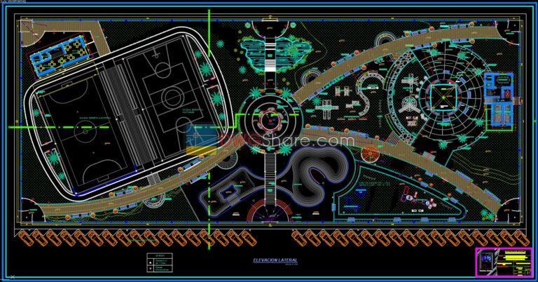 6.Recreational park AutoCAD free download | Free Cad Blocks, download ...