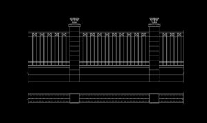 Fence design AutoCAD blocks free download 4