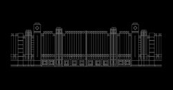Fence design AutoCAD blocks free download 5