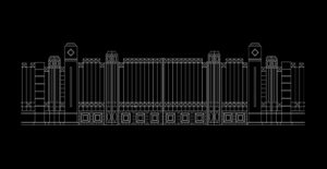Fence design AutoCAD blocks free download 5