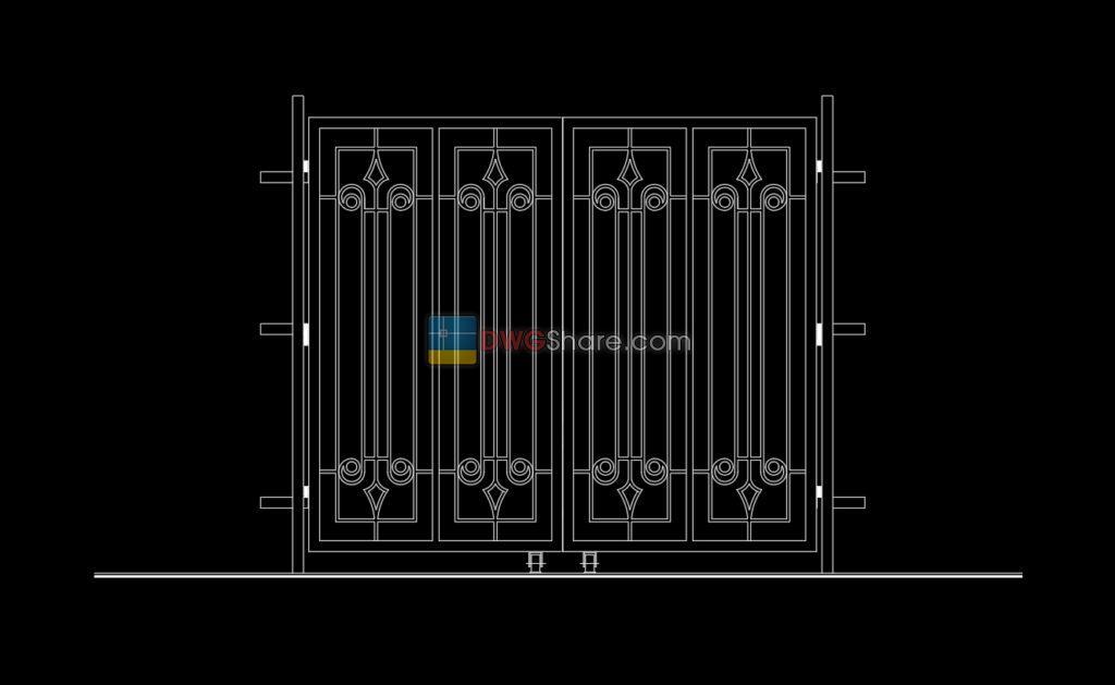 6. Fence design AutoCAD blocks free download | Free Cad Blocks ...