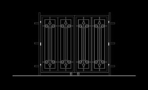 6. Fence design AutoCAD blocks free download | Free Cad Blocks ...
