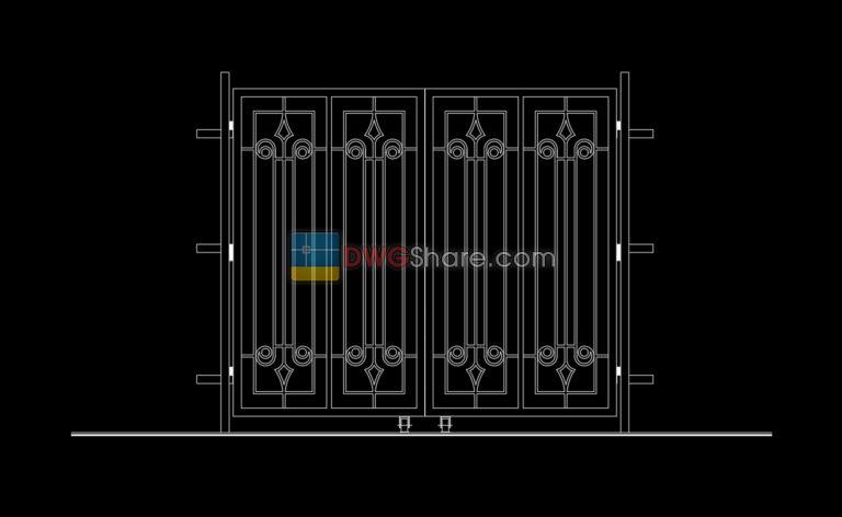 6. Fence design AutoCAD blocks free download | Free Cad Blocks ...