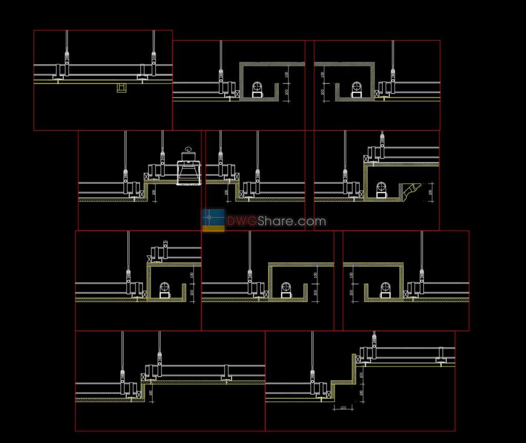 Free Autocad Ceiling Details 1 | Free Cad Blocks, download DWG models ...