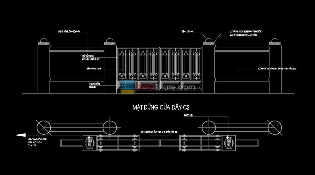 10. Fence design AutoCAD blocks free download | Free Cad Blocks ...