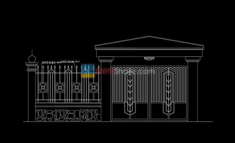 7. Fence design AutoCAD blocks free download | Free Cad Blocks ...