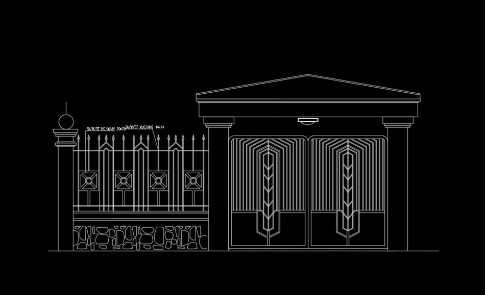 7. Fence design AutoCAD blocks free download | Free Cad Blocks ...