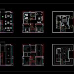 Modern villa plans DWG (1) - Free Cad Blocks, download DWG models for ...