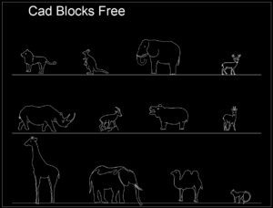Wild animals DWG | Free Cad Blocks, download DWG models for architects ...