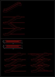 10.Download Free Cad Block of an Escalator in Plan and Elevation