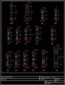 5.Standard Balusters AutoCAD file free download | Free Cad Blocks ...
