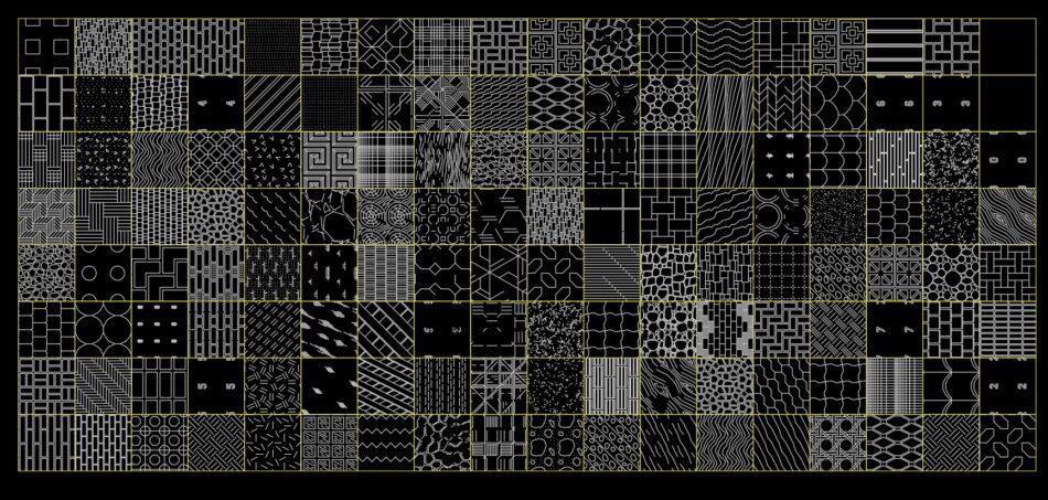 970 items free Autocad hatch patterns