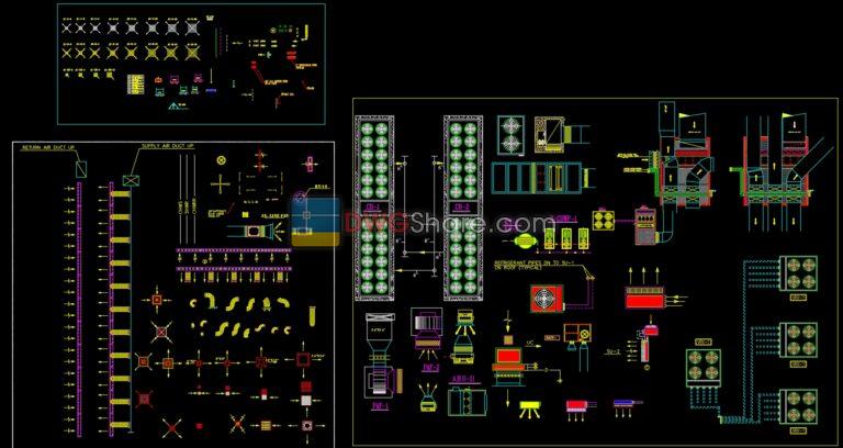 Download A Collection of AutoCAD Blocks and Details for HVAC Design.