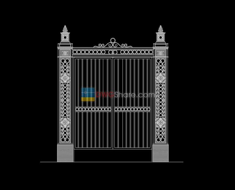 13. Gate design AutoCAD blocks free download | Free Cad Blocks ...