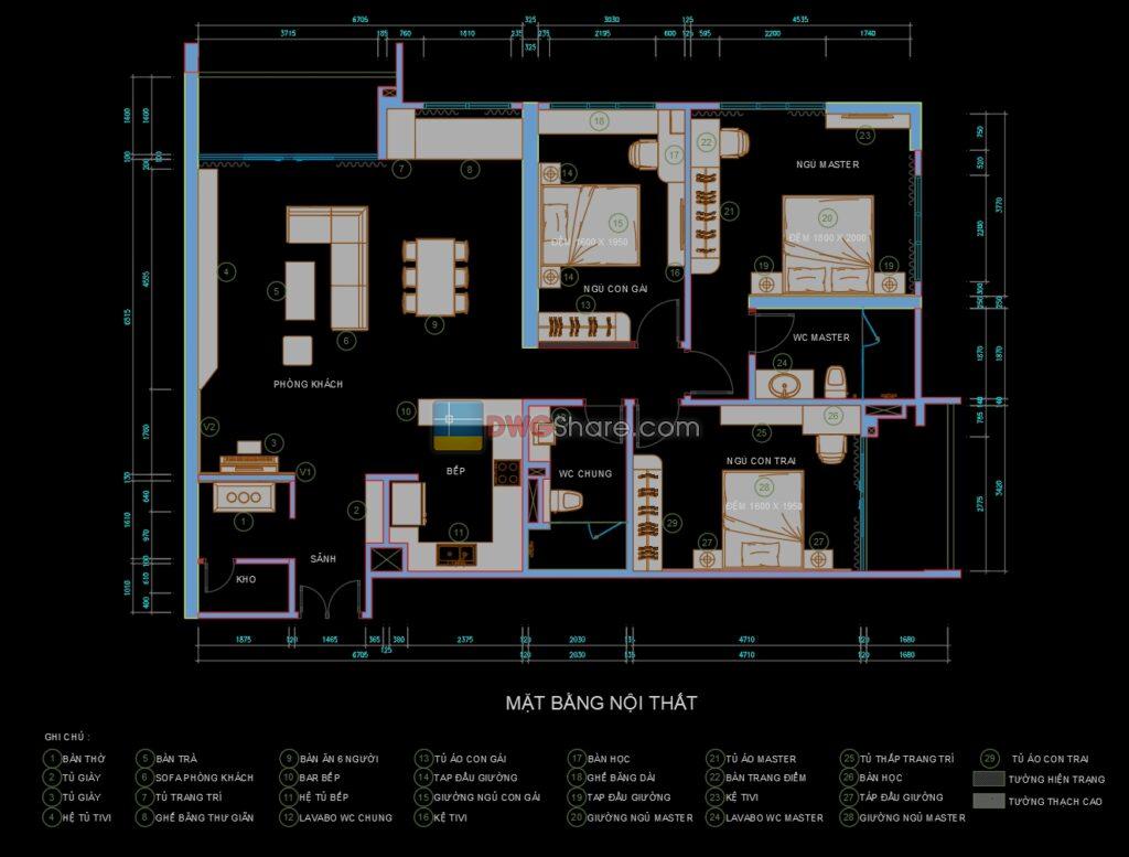 34.Apartment Plan Design AutoCAD File Free download | Free Cad Blocks ...