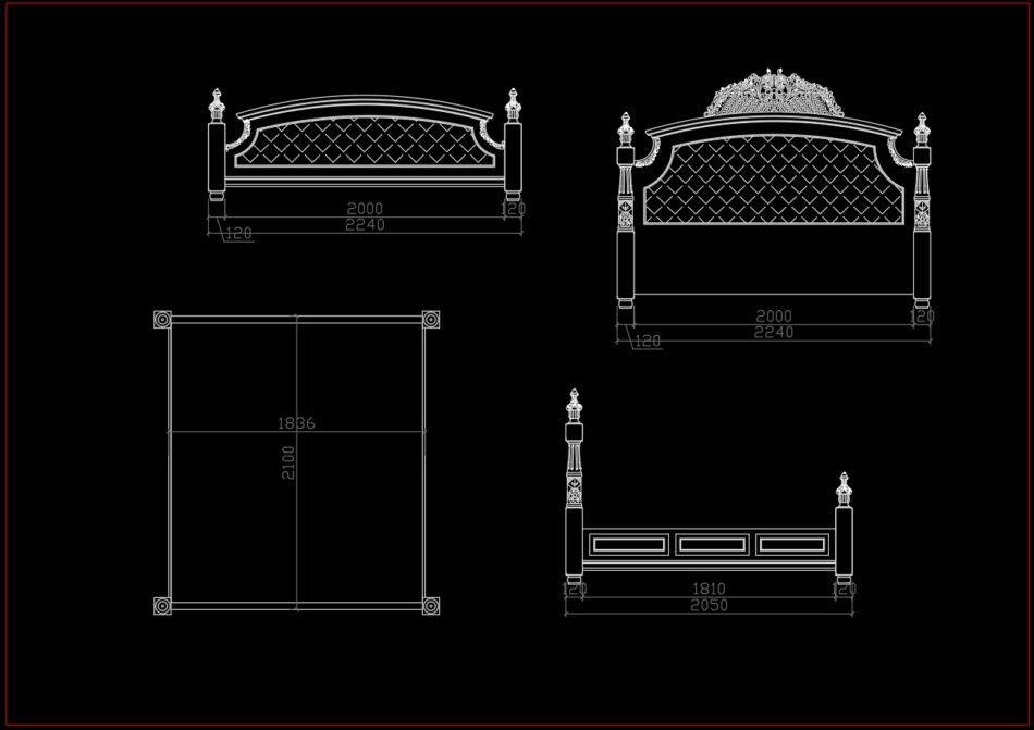 4.Classic Furniture CAD Blocks free download