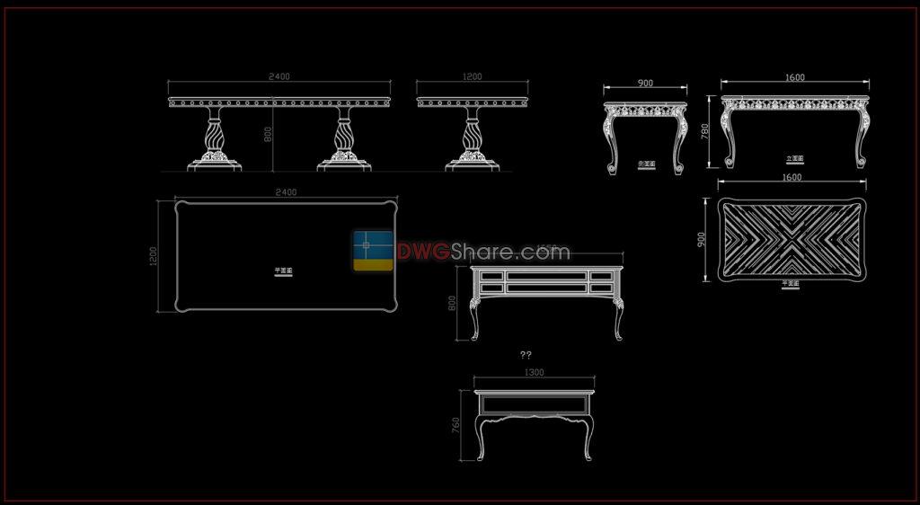6.Classic Furniture CAD Blocks free download