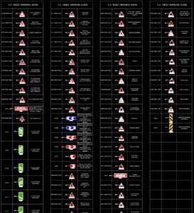 6.Road Signs Traffic Manual DWG Drawing free download | Free Cad Blocks ...