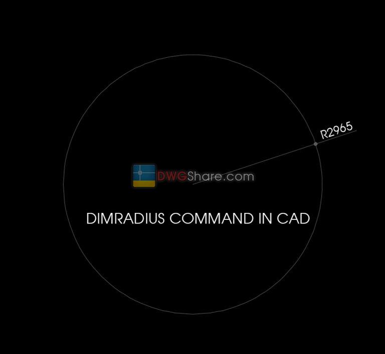 Dimradius command in CAD | Free Cad Blocks, download DWG models for ...