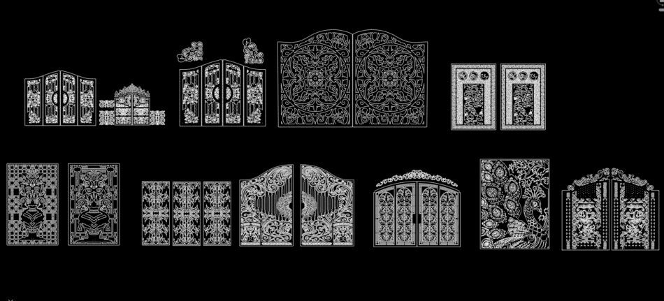 19. Gate design AutoCAD blocks free download | Free Cad Blocks ...
