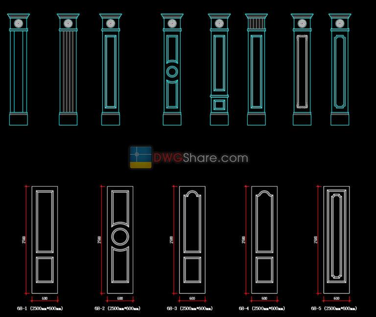 1.Interior design Neoclassical wall design