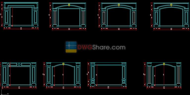 1.Interior design Neoclassical wall design
