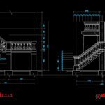 14.Classic Stair, Railing AutoCAD Blocks free download - Free Cad Blocks, download DWG models ...