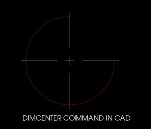DimCenter command in CAD