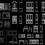 20.Wine cabinet, wardrobe, Display cabinets Cad Blocks free download (3 ...