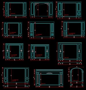 3.Interior design Neoclassical wall design | Free Cad Blocks, download ...