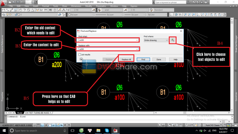 Find command in AutoCAD