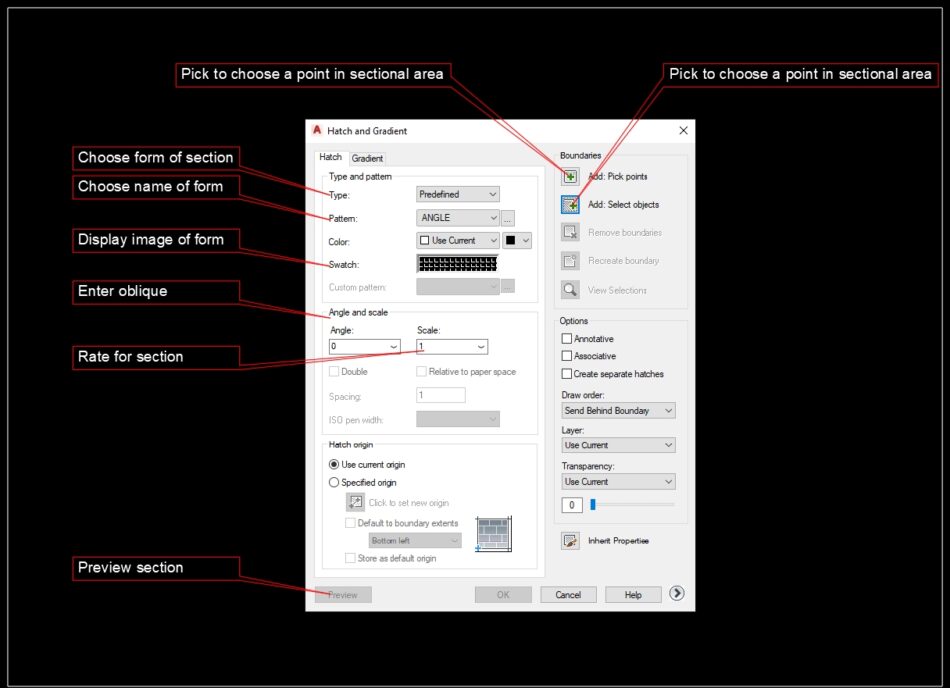 Hatch/Bhatch command in CAD