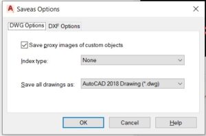 Save as command in AutoCAD – Create the format DXF file | Free Cad ...