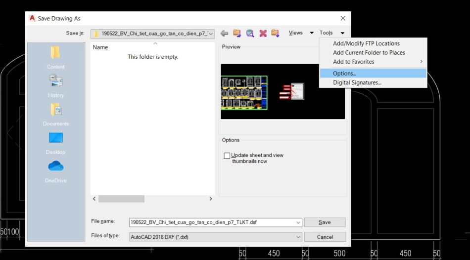 Save as command in AutoCAD – Create the format DXF file | Free Cad ...