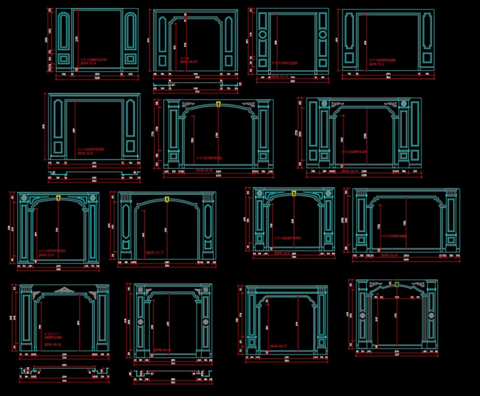 4.Interior design Neoclassical wall design