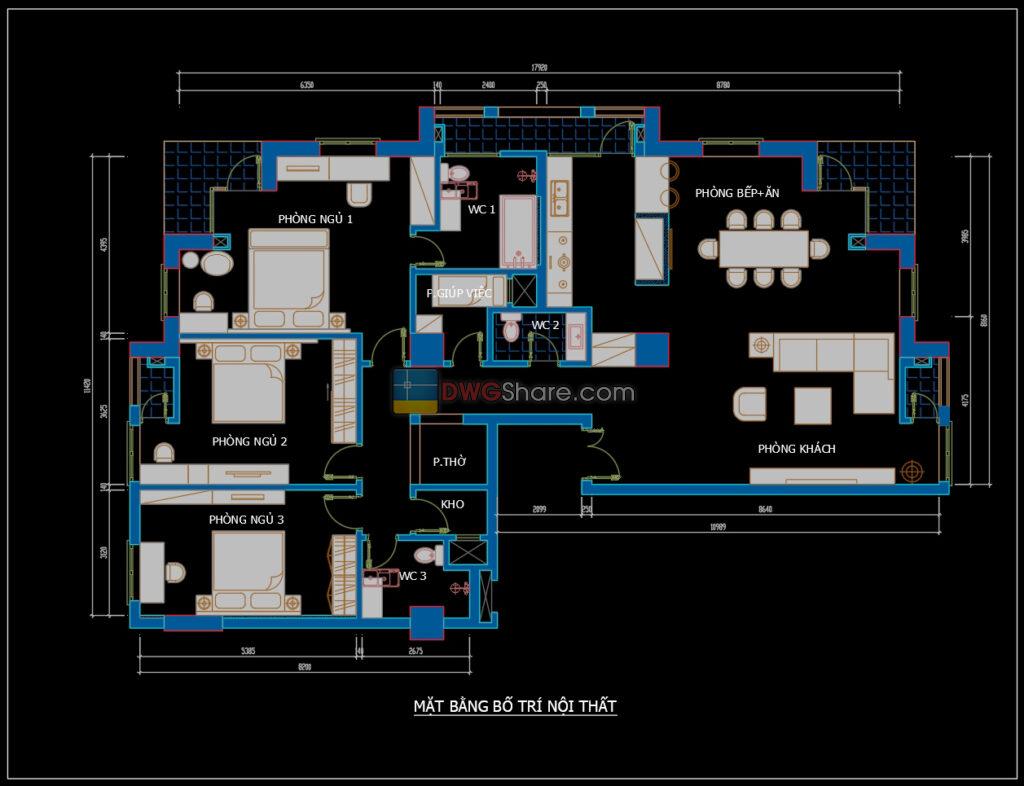 43.Apartment Plan Design AutoCAD File Free download | Free Cad Blocks ...