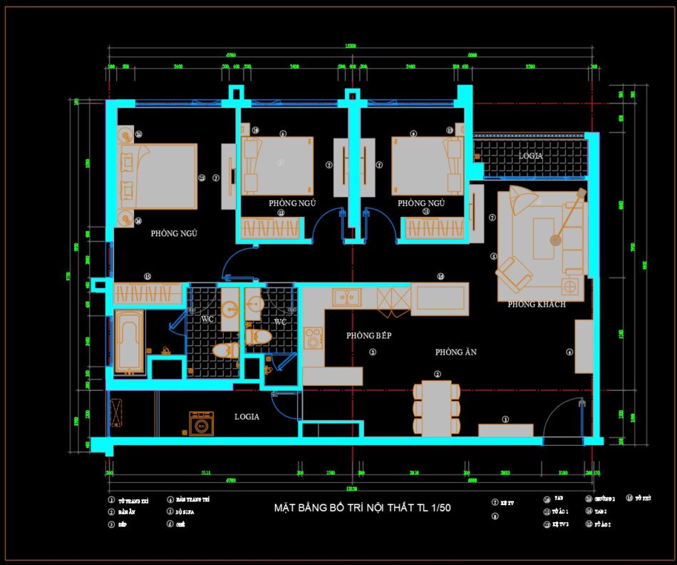 45.Apartment Plan Design AutoCAD File Free download