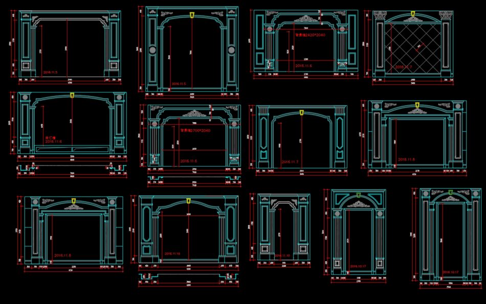 5.Interior design Neoclassical wall design