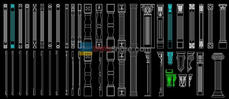 16.Other Kitchen Accessories AutoCAD blocks free download