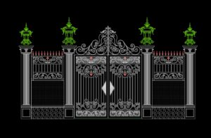 28.Gate and Fence design AutoCAD blocks free download