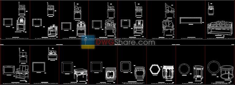 45.Free Chinese Furniture Blocks | Free Cad Blocks, download DWG models ...