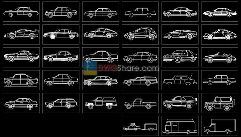 8.Transport AutoCAD blocks free download