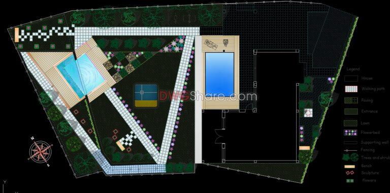 9.Urban landscaping AutoCAD blocks free download