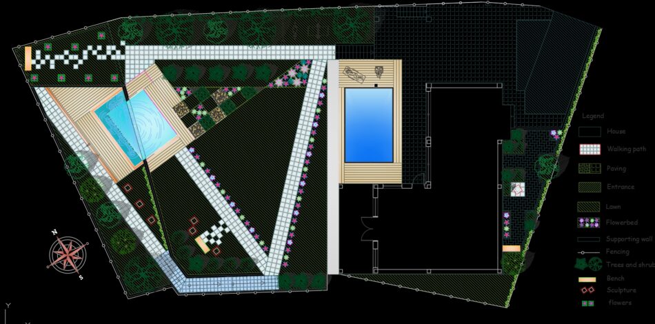 9.Urban landscaping AutoCAD blocks free download