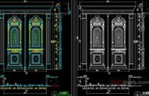 138.Detailed drawings of decorative patterns and moldings in CAD format