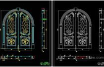 78.Flag Pole Elevation and Sections Details Autocad file