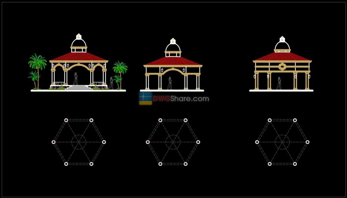 A Place for Rest, Pause + Meditation AutoCAD file free download
